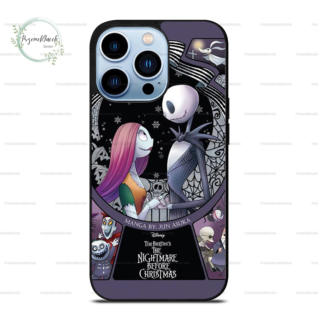 Jack and Sally Phone Cover, Jack Skellington Phone Case, Nightmare ...