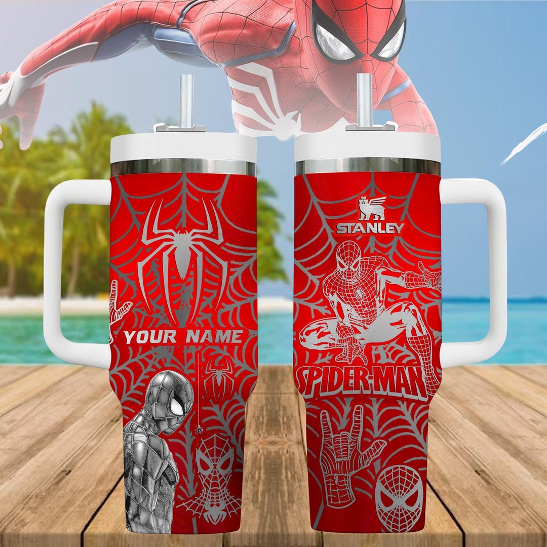 Spider-man Tumbler, Spiderman Custom Name Mug, Superhero Cup, Spidey ...