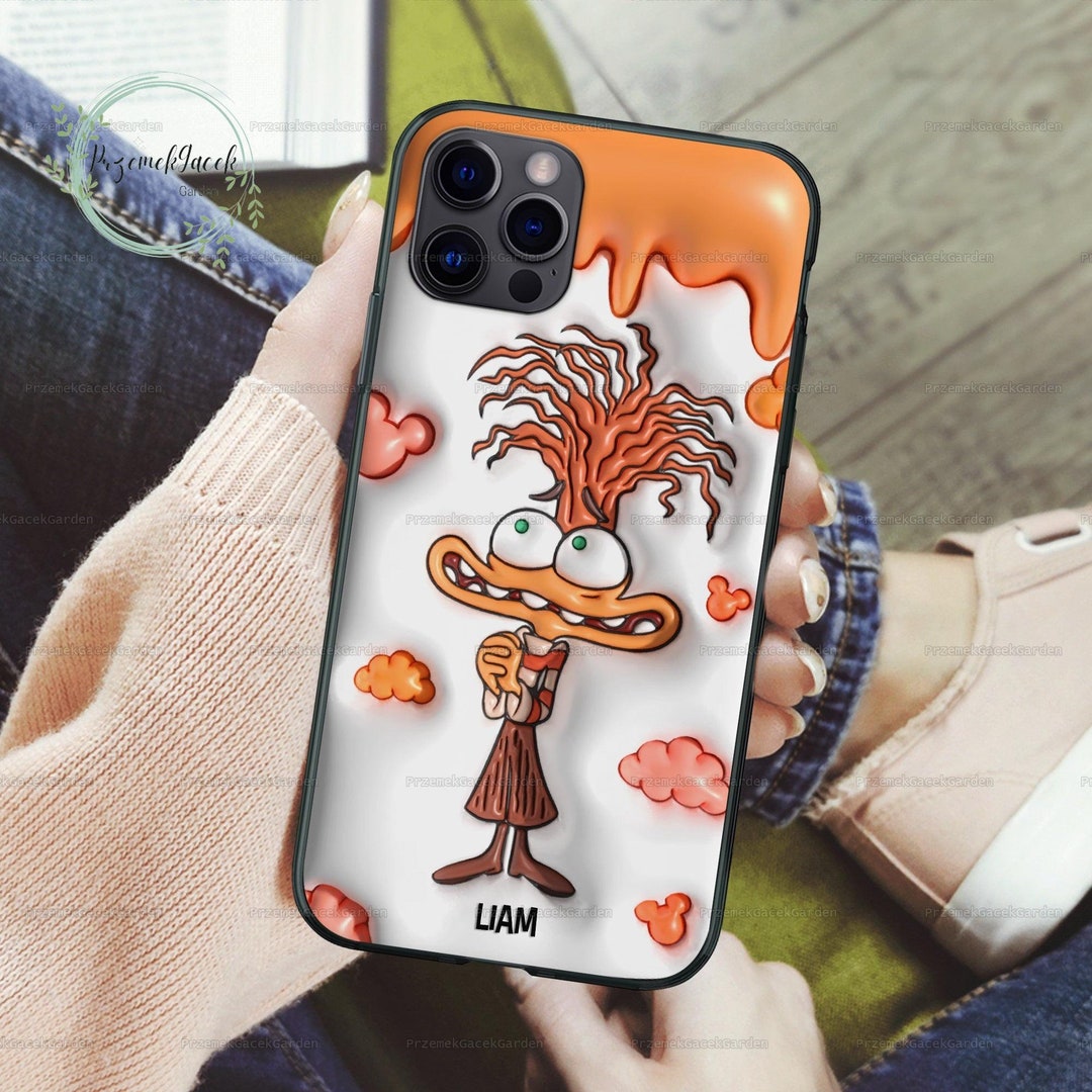 Custom Inside Out Anxiety Phone Cover, Anxiety Inside Out Phone Case ...