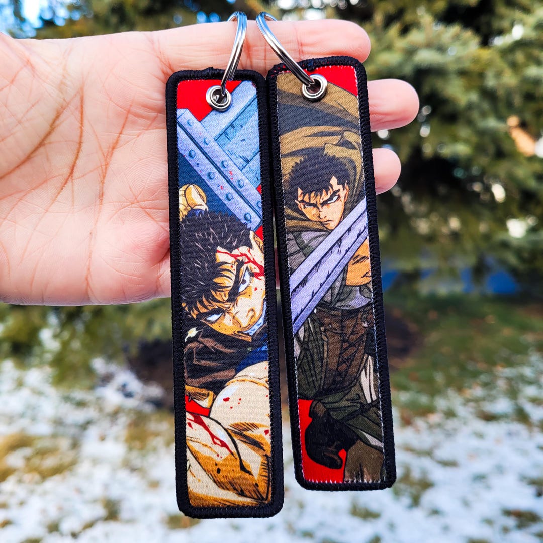 Berserk Anime Embroidered Jet Tag Keychain - Etsy