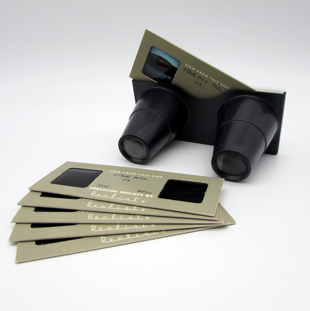 6 Stone Mountain Vintage Stereo Slides Georgia Plantation House Stereo ...