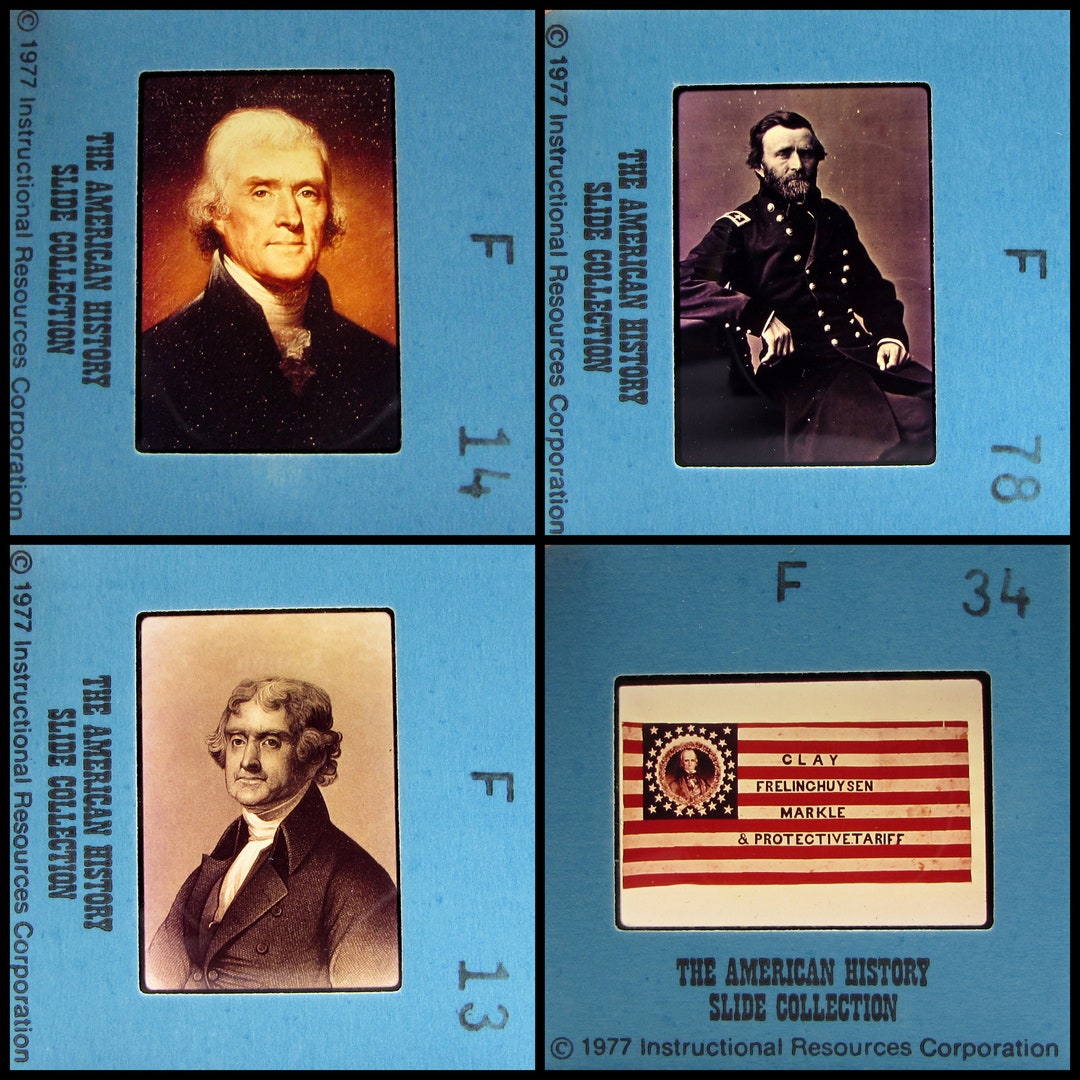 112 Presidents Vintage 35mm Slides - Early US American History ...