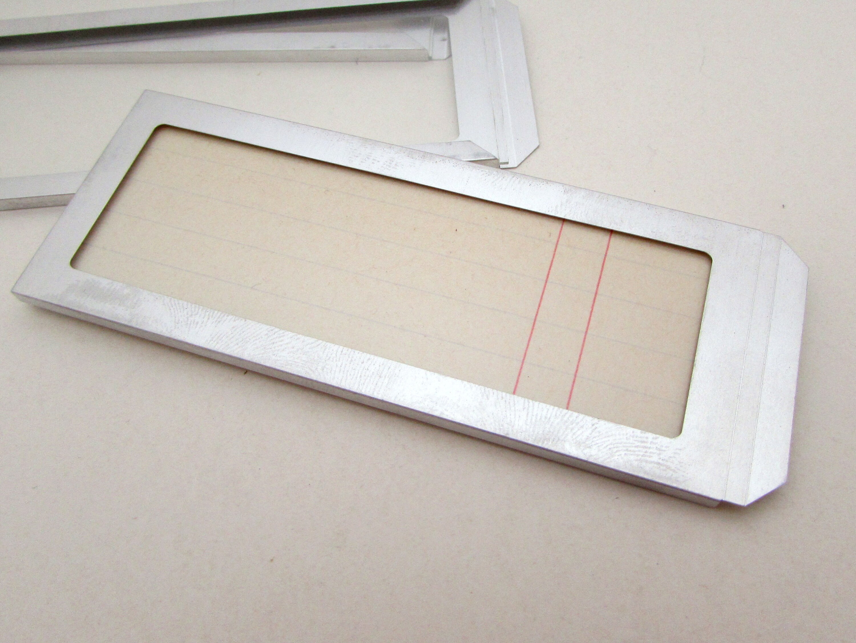 5 Long Glass Slide Frames - Glass Frames - Empty Frames - Stereo Frames ...