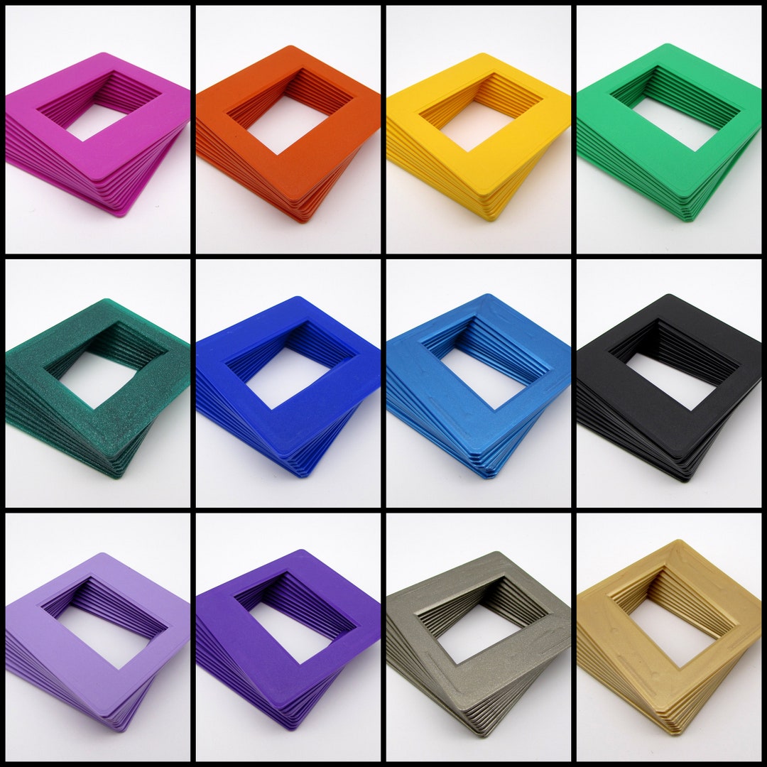 CHOOSE COLOR 5 Colored Photo Slide Frames Plastic Frames 35mm Slide ...