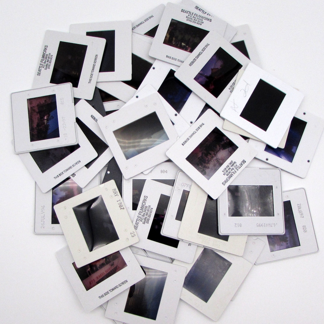 50 Vintage 35mm Slides - Photo Slides - in PLASTIC Frames - Travel ...