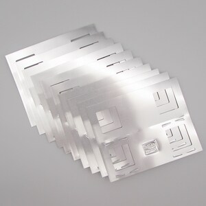 10 Photo Slide Masks - Aluminum Mask Frames - Double Metal Frames ...