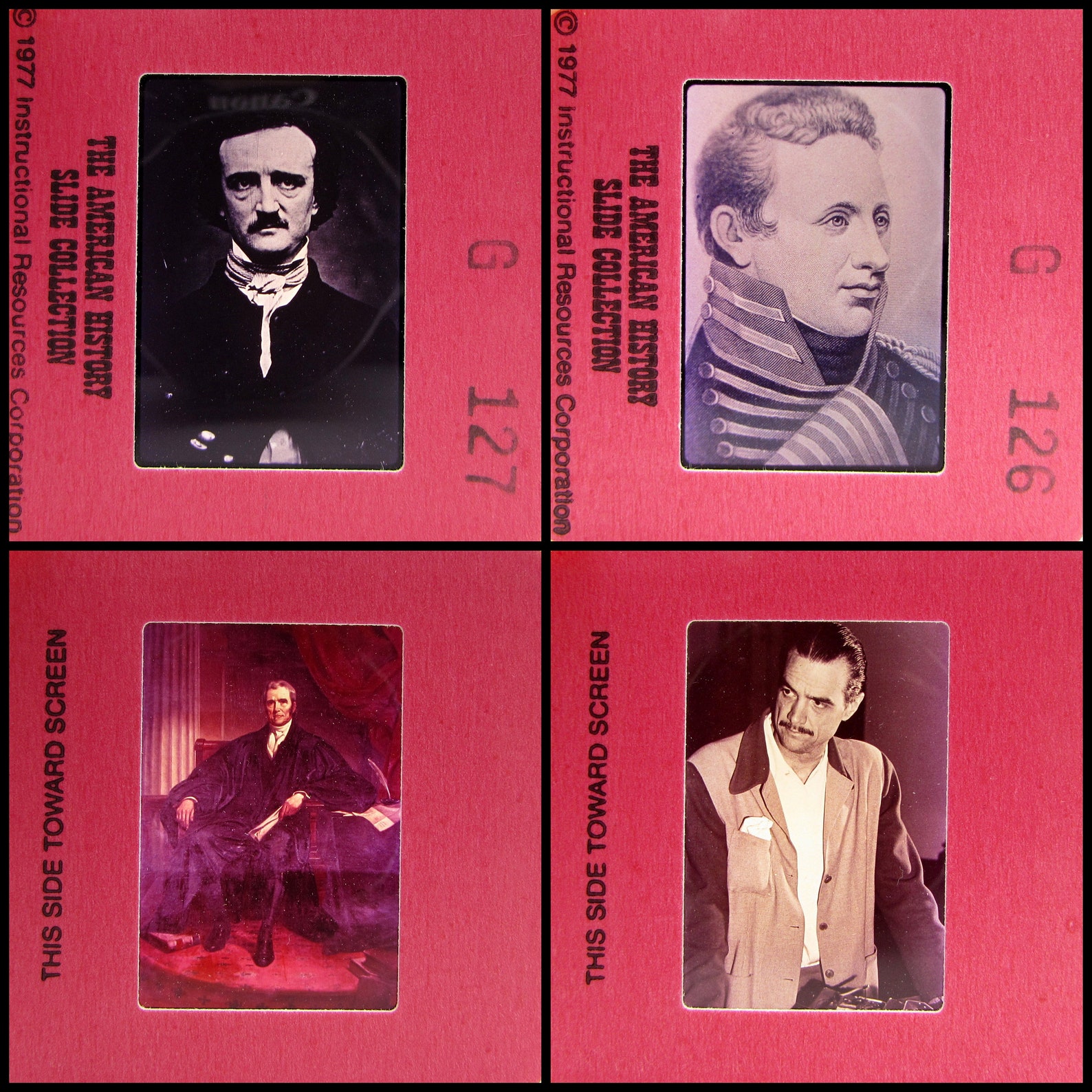 25 Portraits of Famous Americans - Historical Figures - 35mm Slides ...