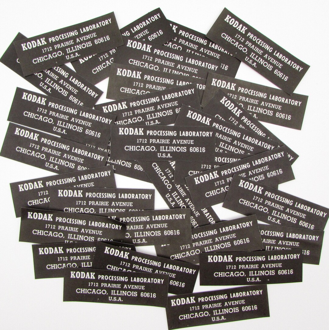 30 Vintage Kodak Stickers Office Supplies Kodak Labels Photography ...