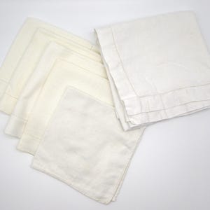 27 Vintage Linens Grab Bag WHITES Napkins Tea Towels Lace Destash ...