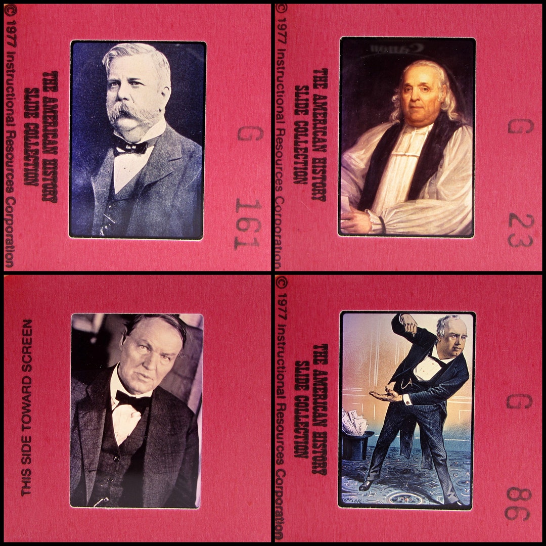 25 Portraits of Famous Americans - Historical Figures - 35mm Slides ...