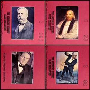 25 Portraits of Famous Americans - Historical Figures - 35mm Slides ...