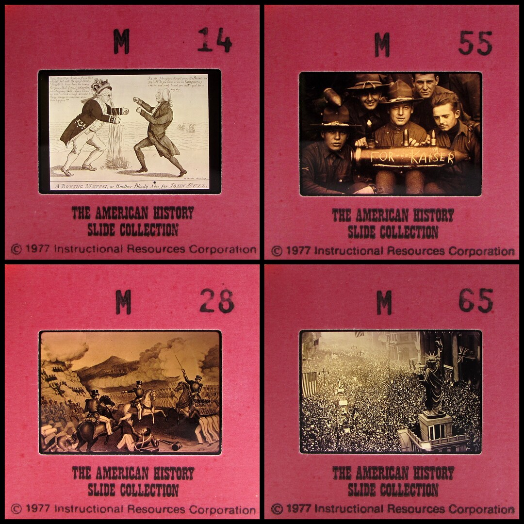 70 World War I Vintage 35mm Slides - American History Military - 1812 ...