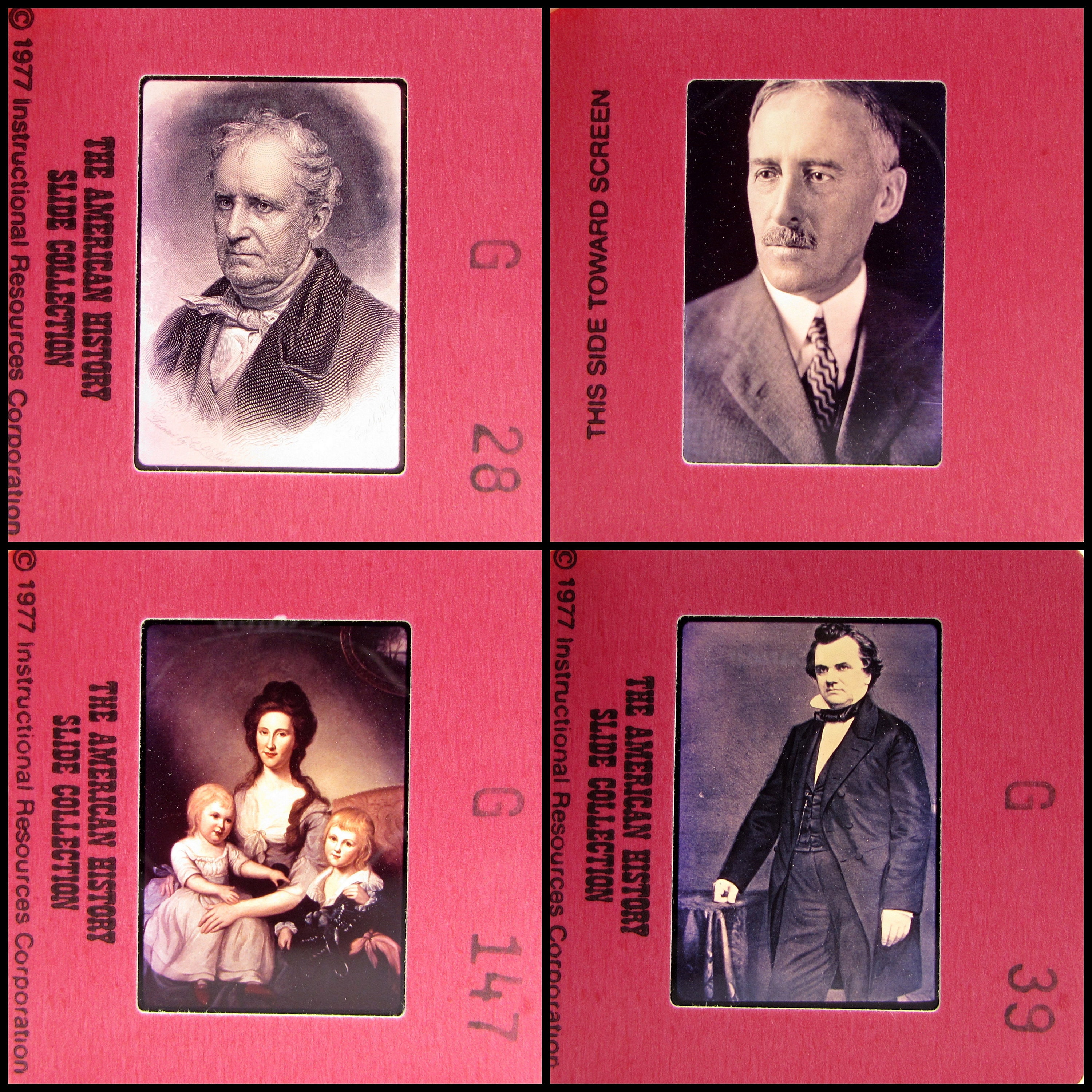 25 Portraits of Famous Americans - Historical Figures - 35mm Slides ...