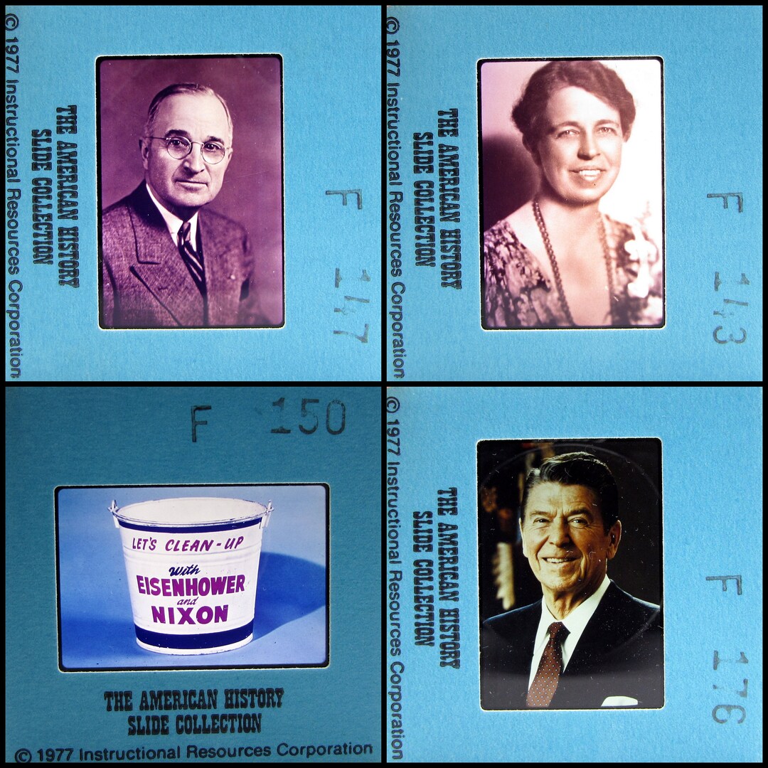 85 Presidents Vintage 35mm Slides - US American History - Educational ...