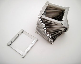 100 Vintage Metal Slide Frames 2x2 35mm Slides Metal Frames Small ...