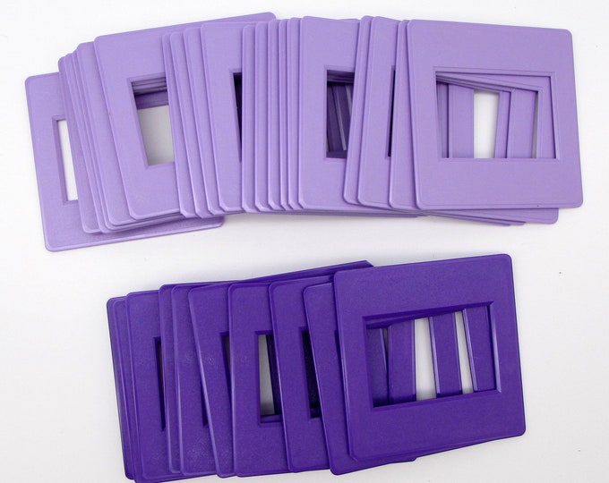 15 Purple Colored Photo Slide Frames - Plastic Frames - 35mm Slide ...