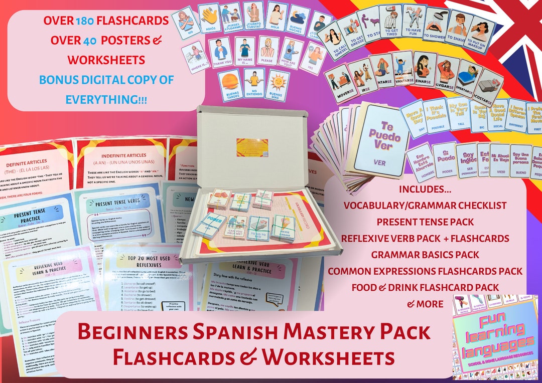 Complete Beginner Spanish Learning Mega Pack Posted to Your Door: 160 ...