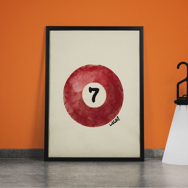 Vintage Pool Ball - Etsy