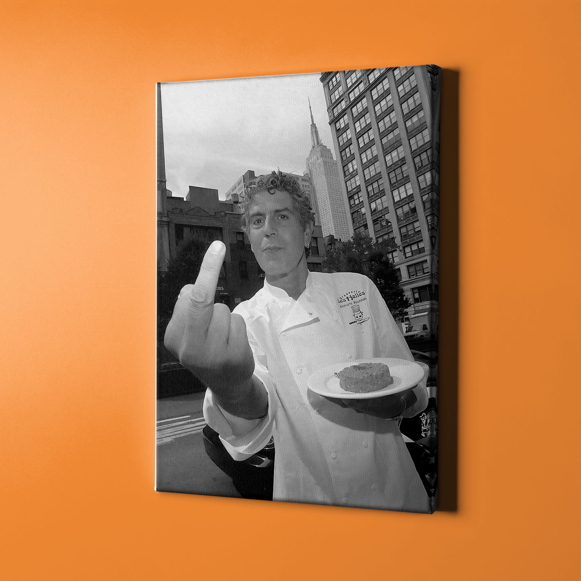 Anthony Bourdain Middle Finger, Anthony Bourdain Middle Finger Print ...