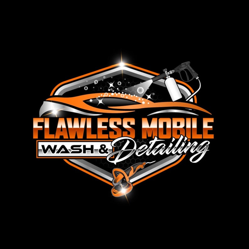 Custom Auto Detailing Logo Design Mobile Detailing Automotive Logo Car ...