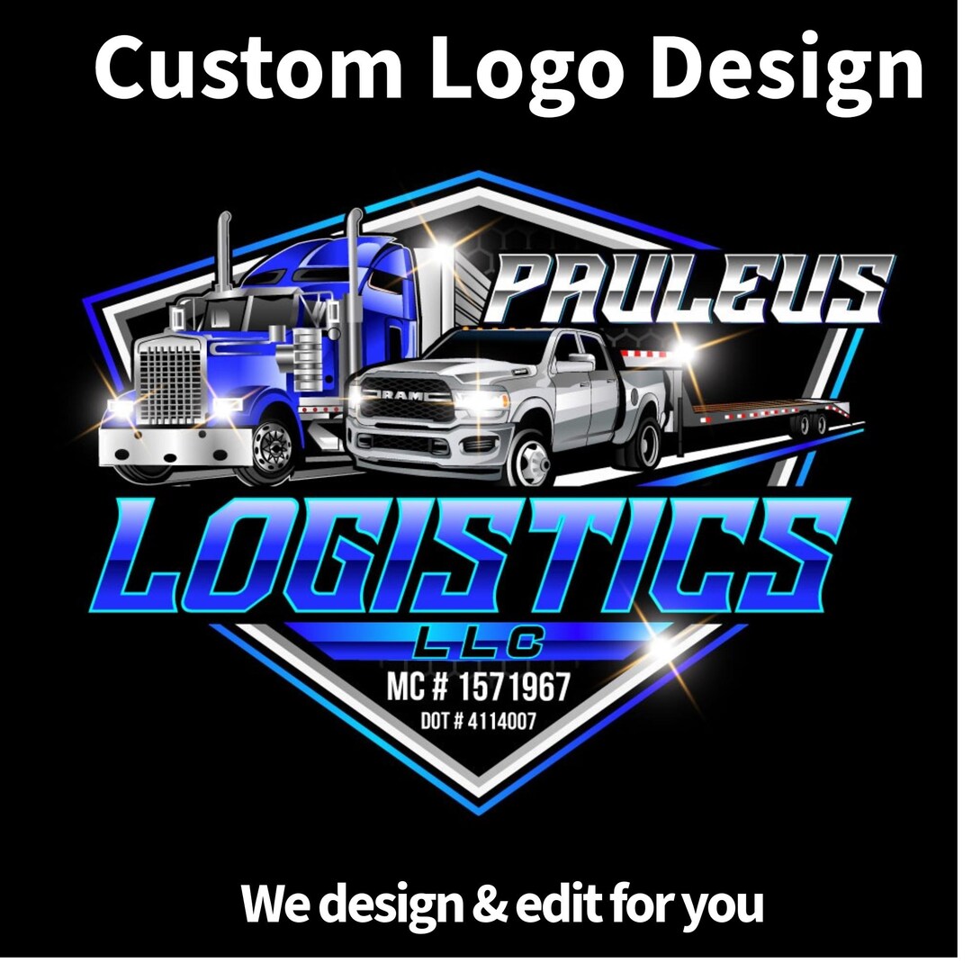 Custom Trucking Logo Design Transport Logo Towing Logo Logistics Logo ...