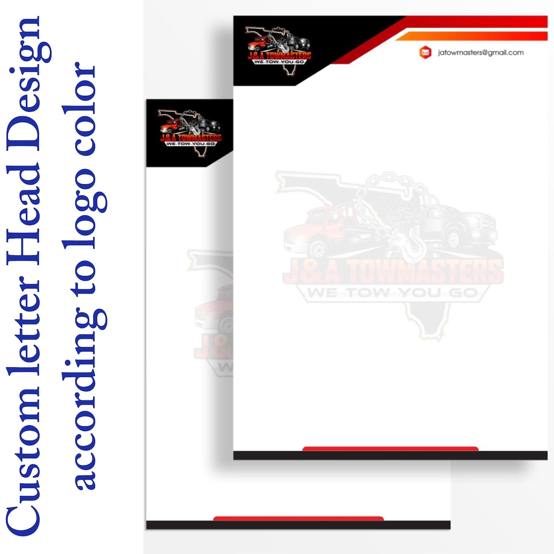 Custom Letter Head Design, Trucking, Towing, Logistics, Hauling ...