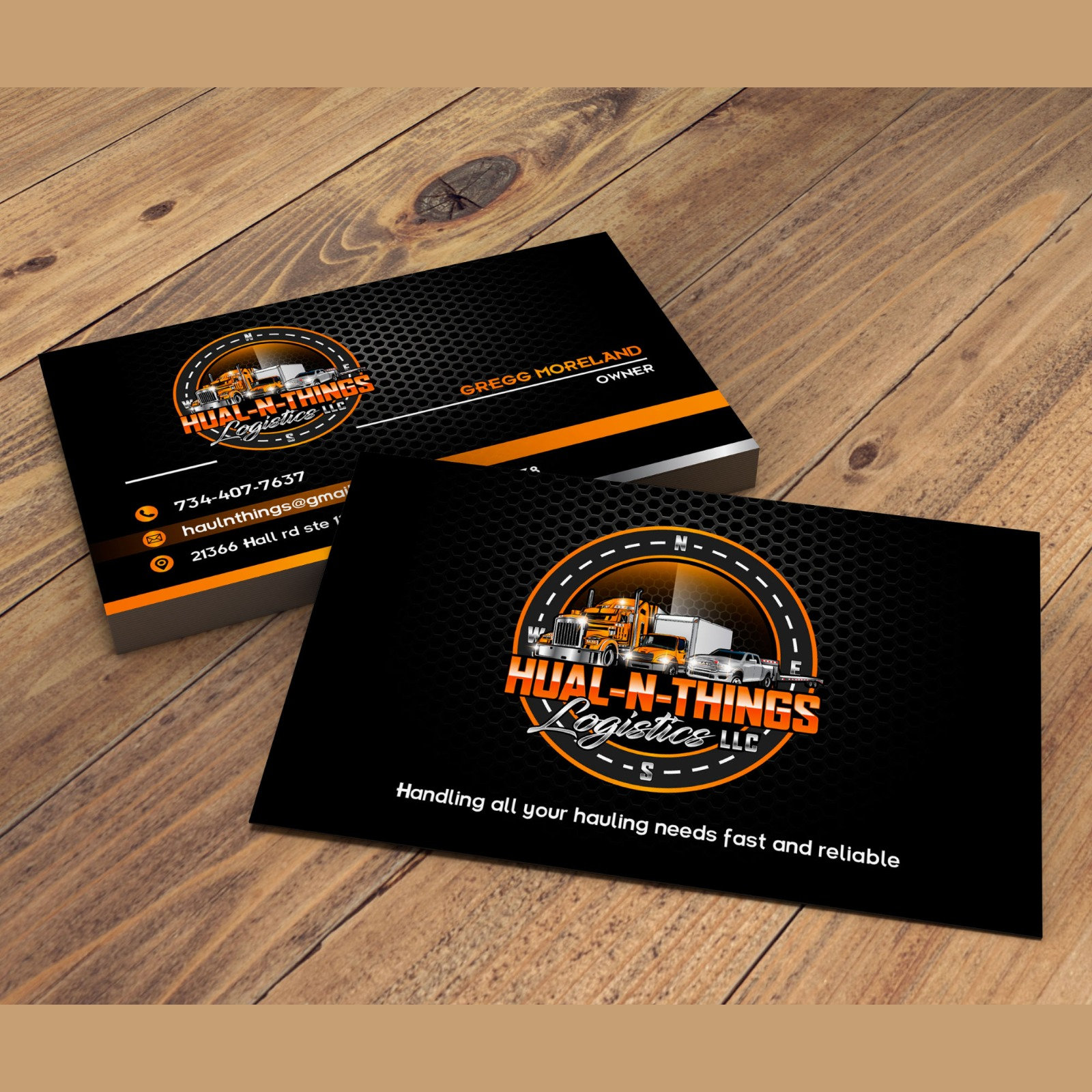 Custom Business Card Design, Trucking Logo, Towing Logo, Logistics Logo ...
