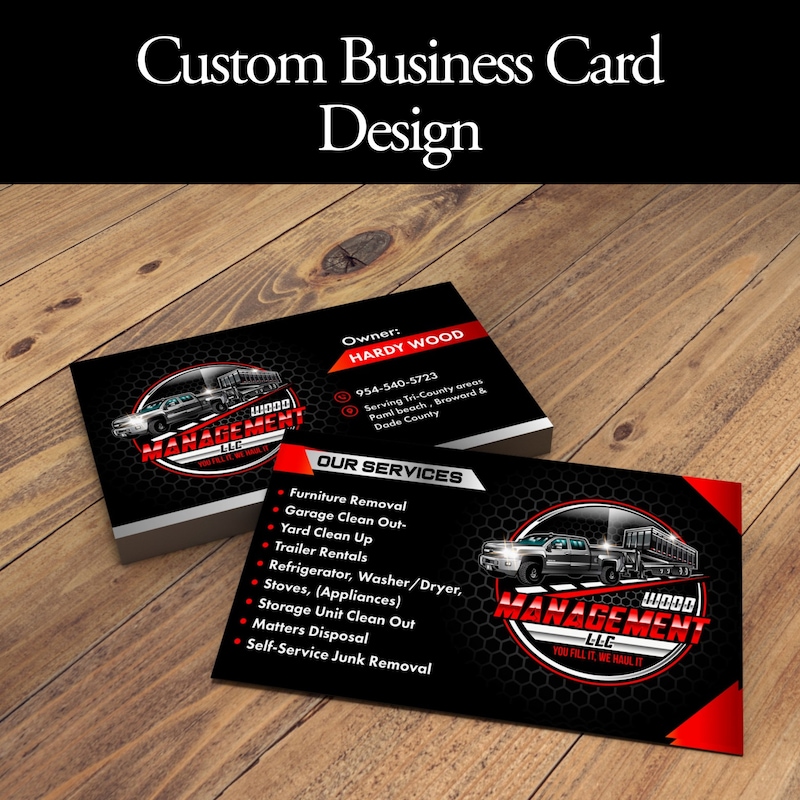 Junk Removal Business Card - Etsy