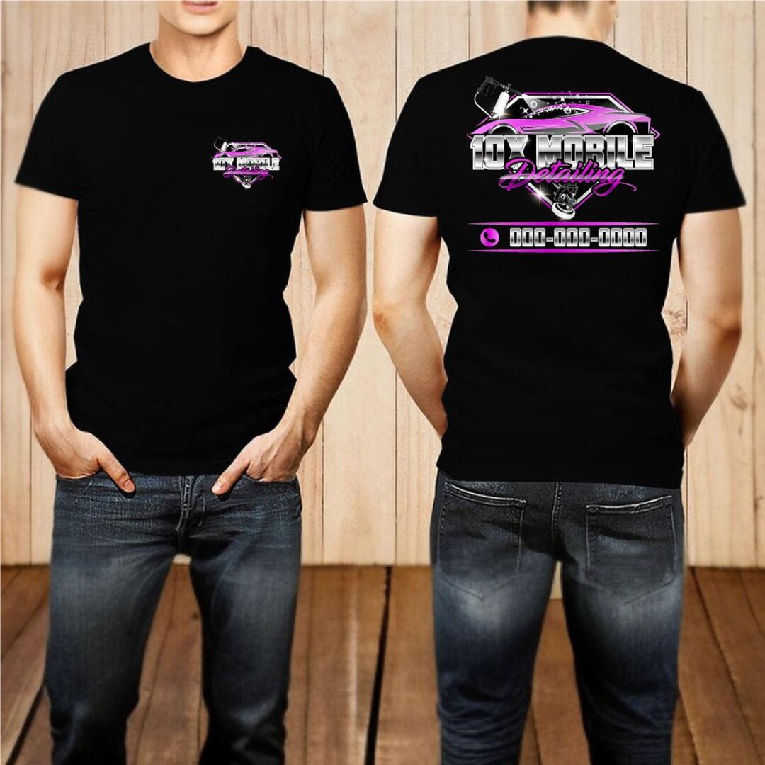 Custom T Shirt Design Hoodie Design Auto Detailing, Mobile Detailing ...