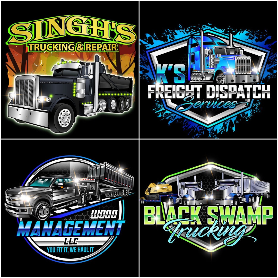 Custom Logo Design, Trucking Logo, Towing Logo, Logistics Logo Hauling ...