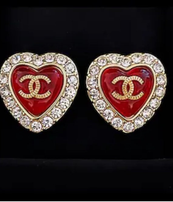 Vintage chanel heart earrings - Gem