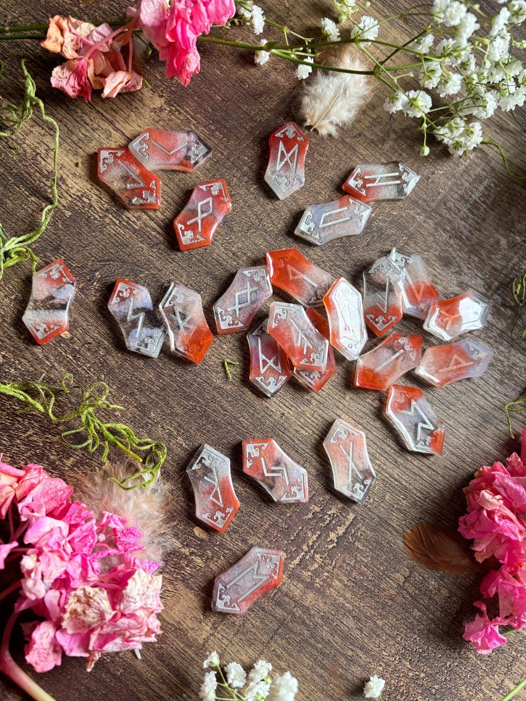 Cosmic Cherry Rune Stones - Etsy