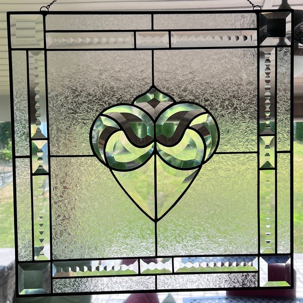 Beveled Glass Heart - Etsy