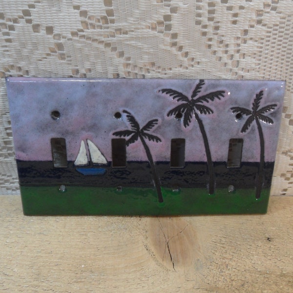 Palm Tree Switchplate - Etsy