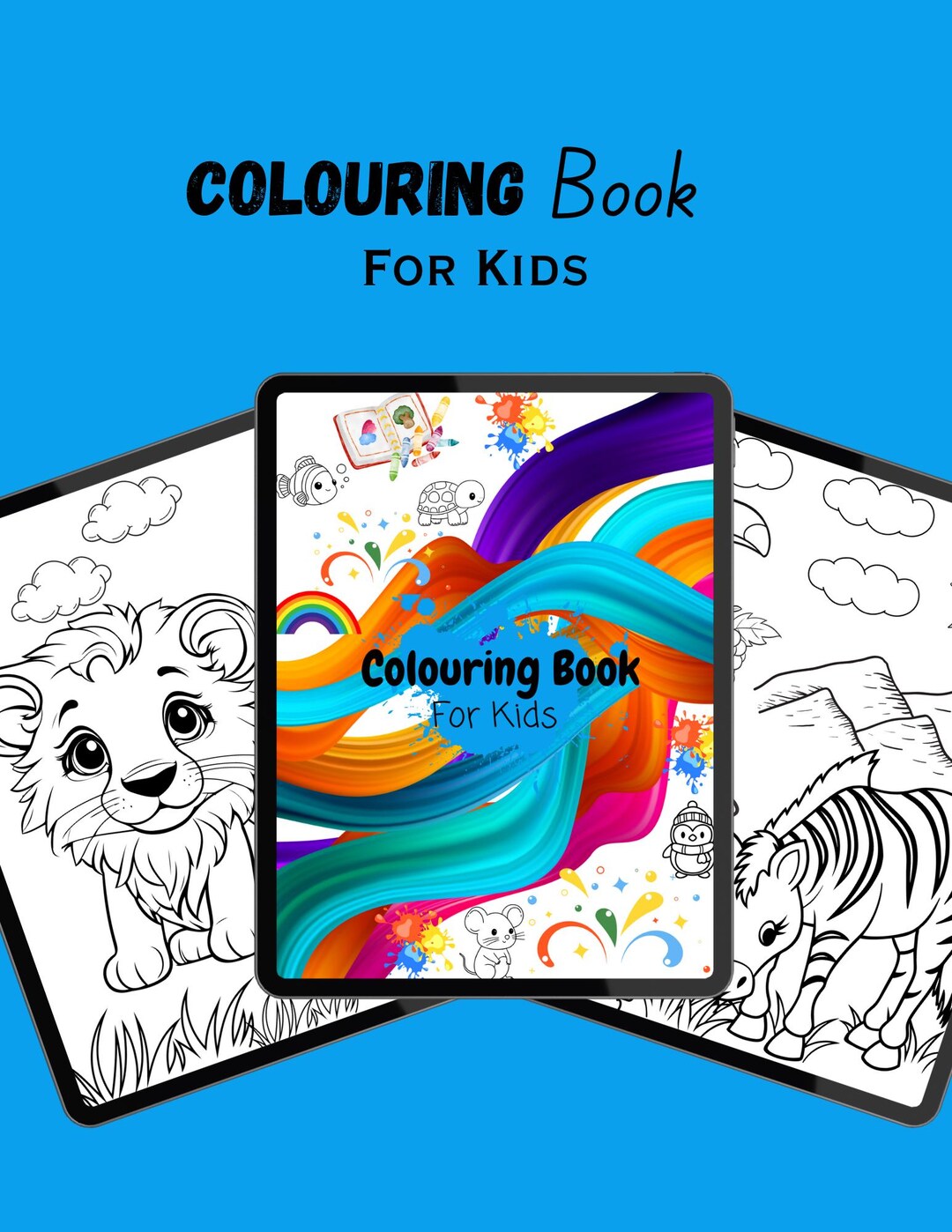 Kids Colouring Book, Image Book, Kids Book, Animal Colouring Book ...