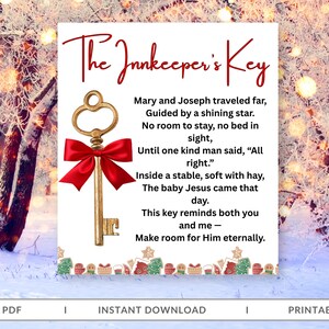 The Christmas Nail & Innkeeper’s Key Printable | Christian Christmas ...