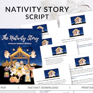 Church Christmas Play Script - Etsy
