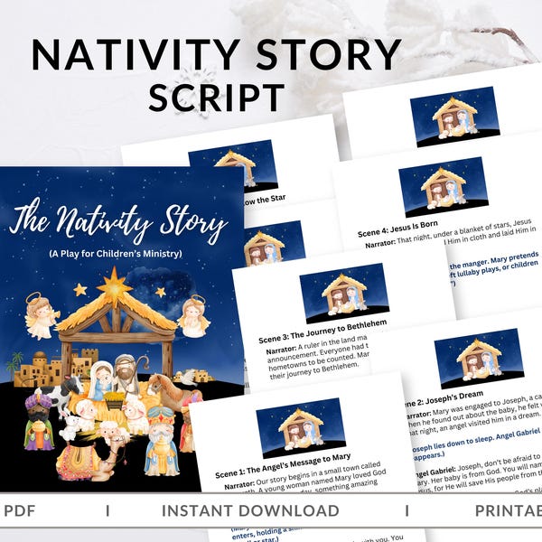 Nativity Printable - Etsy