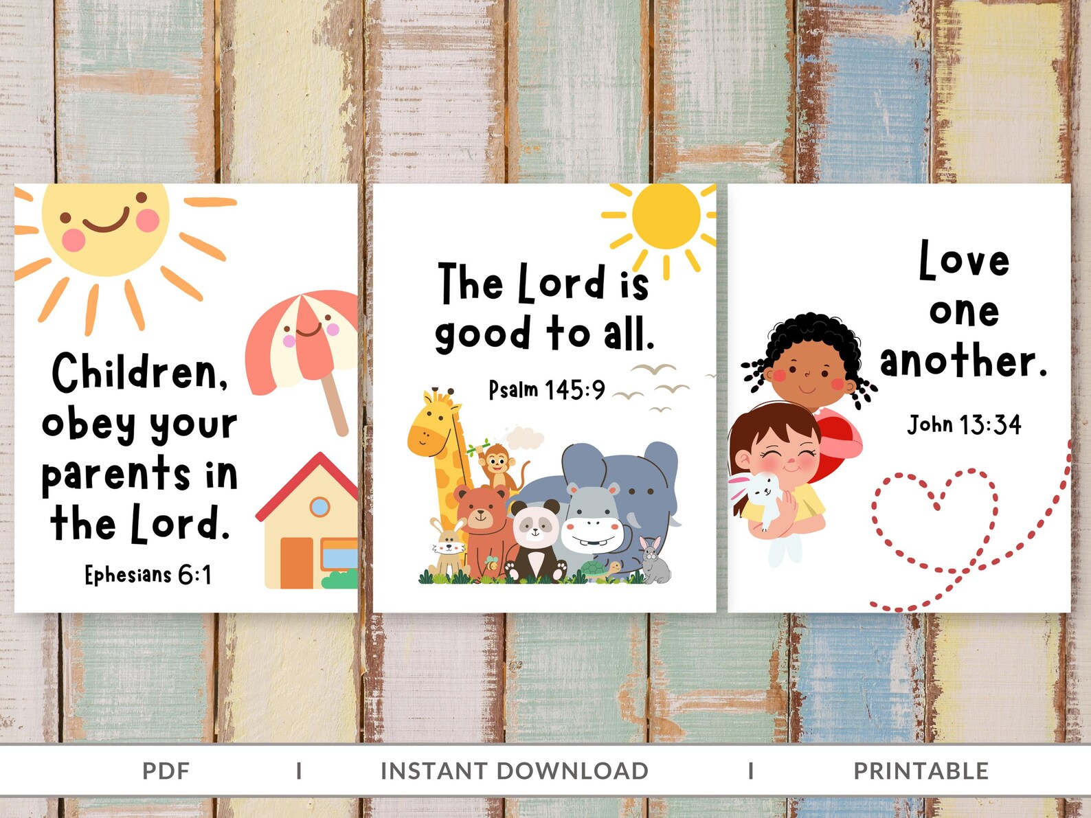 Bible Verse Cards for Kids Printable | Christian Scripture Cards ...