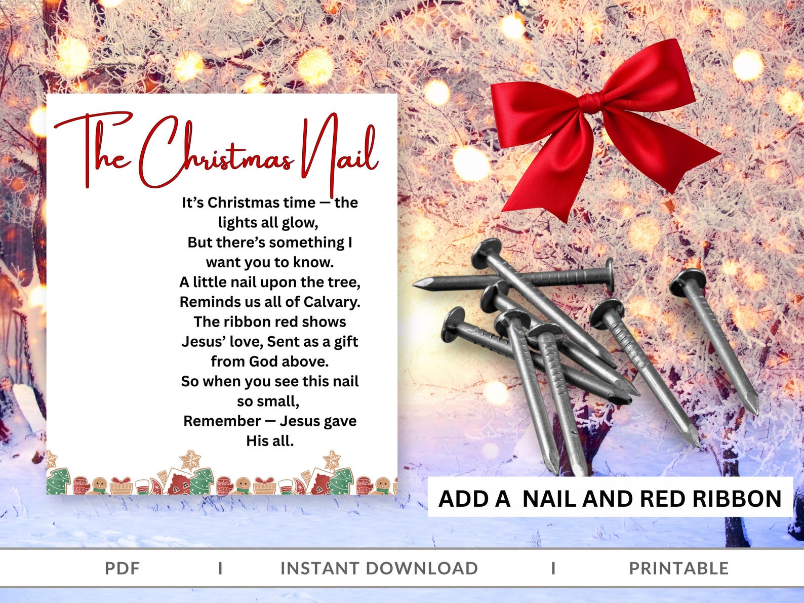 The Christmas Nail & Innkeeper’s Key Printable | Christian Christmas ...