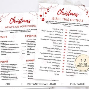 Christmas Bible Games Bundle, Christian Nativity Games, Church ...
