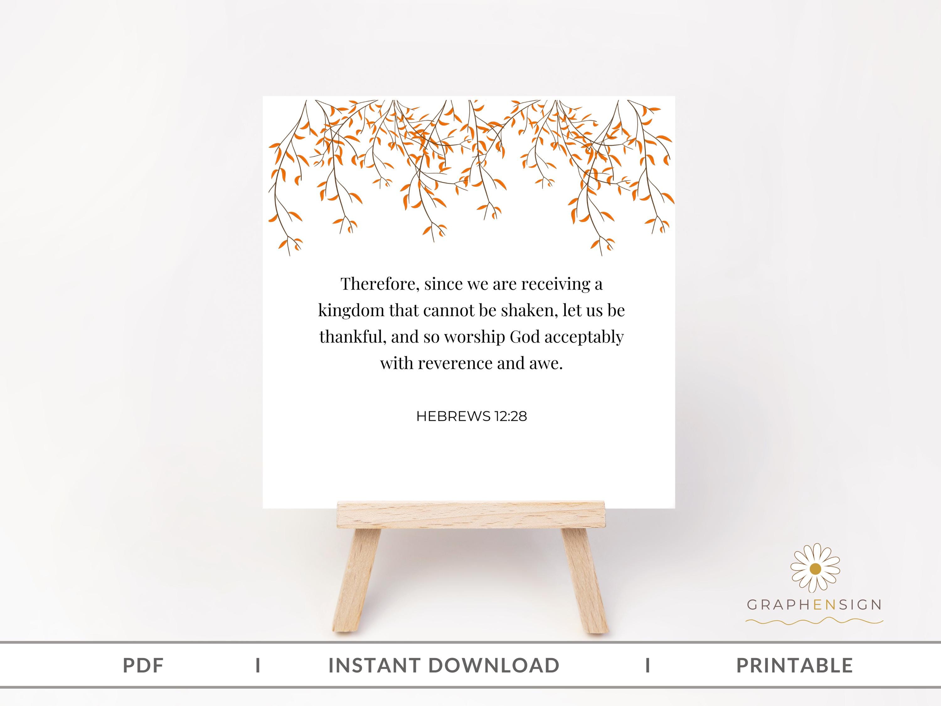Thanksgiving Printable Scripture Cards, Instant Download, 12 Bible ...