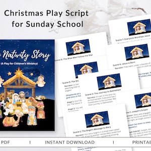 Nativity Play Script for Kids, Christmas Drama for Church & Sunday ...