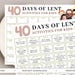 40 Days of Lent Countdown | Christian Kids Lenten Activities ...