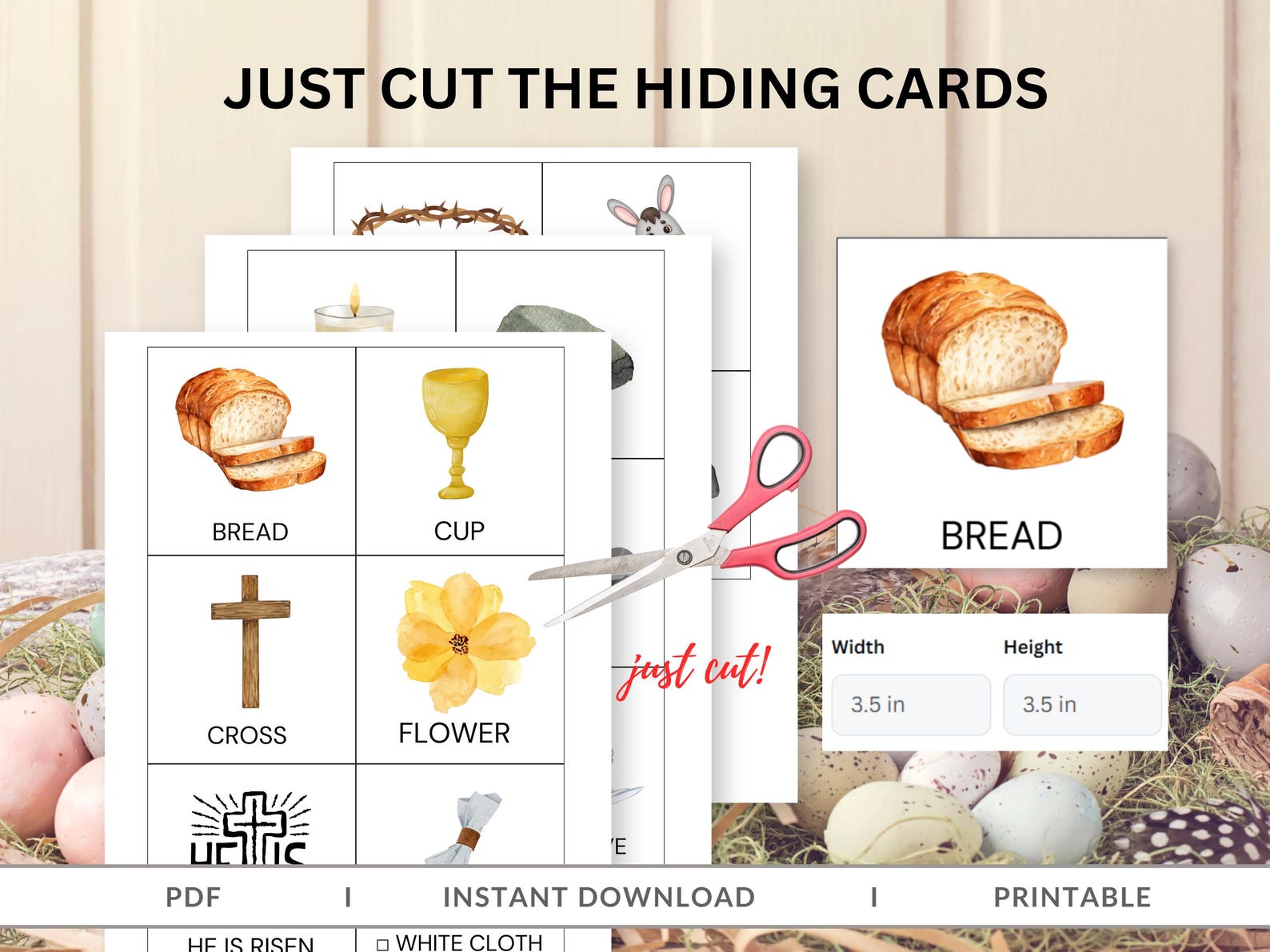 Bible Easter Scavenger Hunt, Resurrection Scavenger Hunt Printable ...