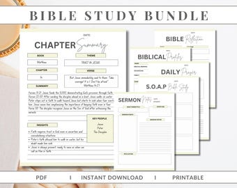 Bible Chapter Summary Template | Bible Study | Bible Template | Bible ...