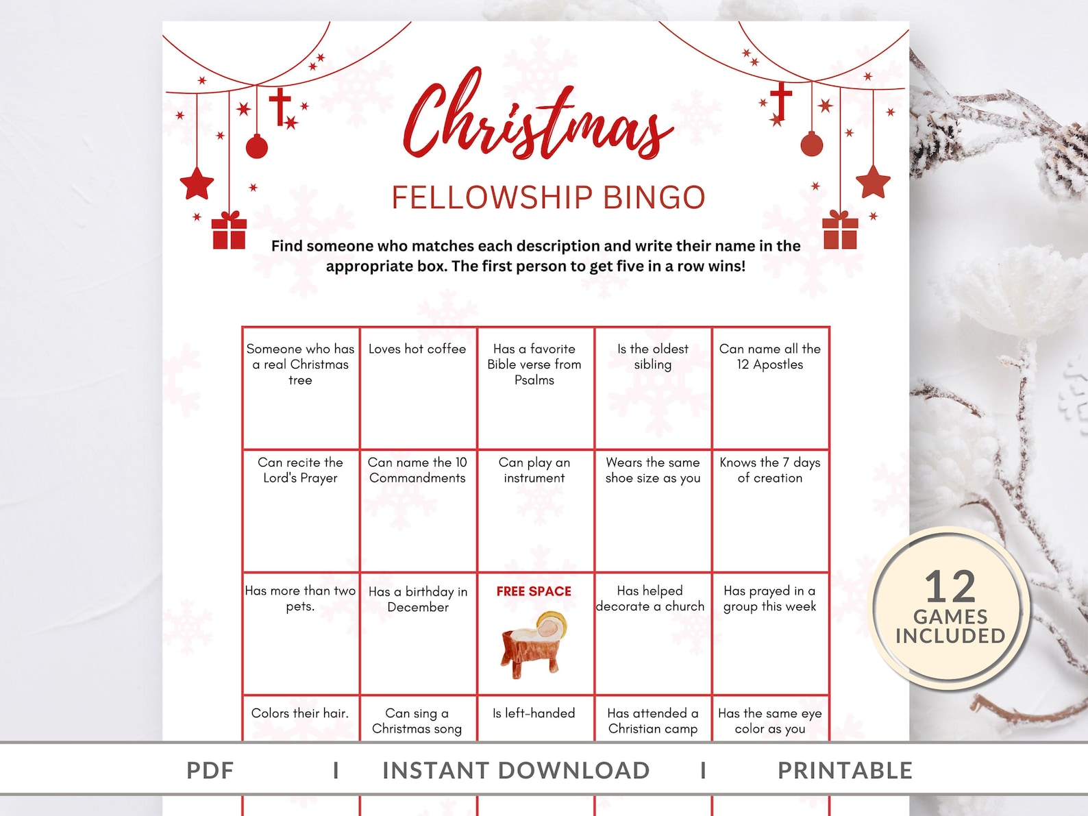 Christmas Bible Games Bundle, Christian Nativity Games, Church ...