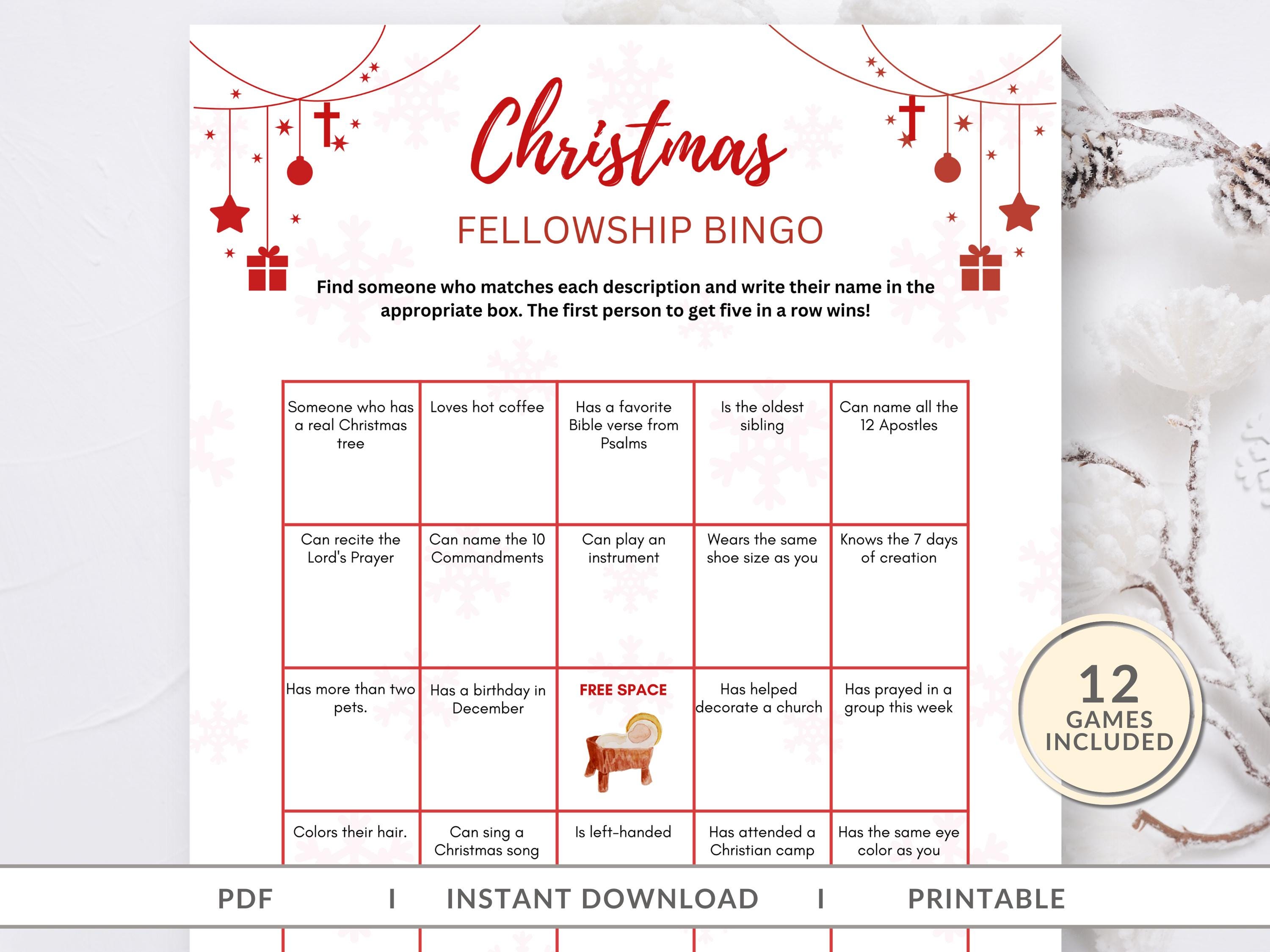 Christmas Bible Games Bundle, Christian Nativity Games, Church ...