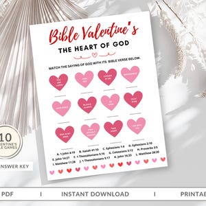 Bible Valentine's Day Games Bundle, Christian Printable Party Games ...
