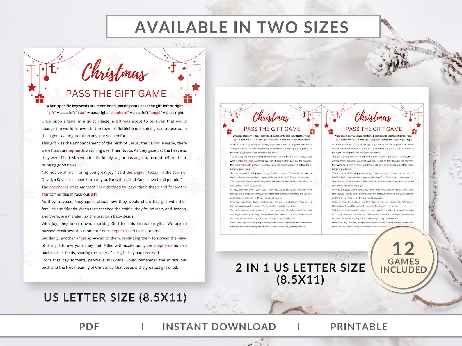 Christmas Bible Games Bundle, Christian Nativity Games, Church ...